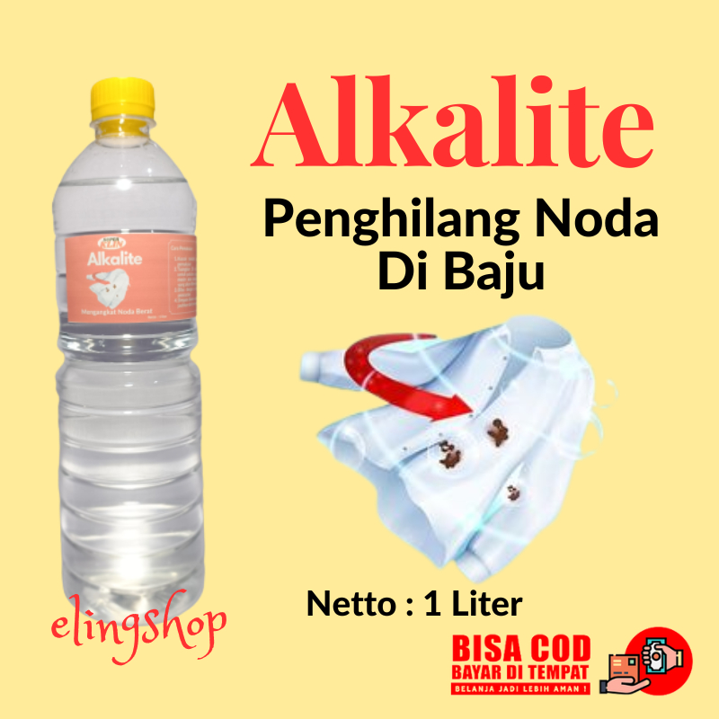 Jual Alkali Alkalite Laundry Cairan Penghilang Noda Pakaian 1 Liter | Shopee Indonesia