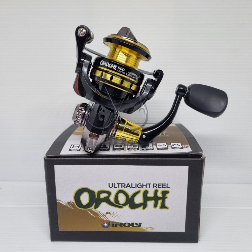 Jual Reel Pancing UL / Ril Udang IROLY Orochi 500 Power Handle Halus ...