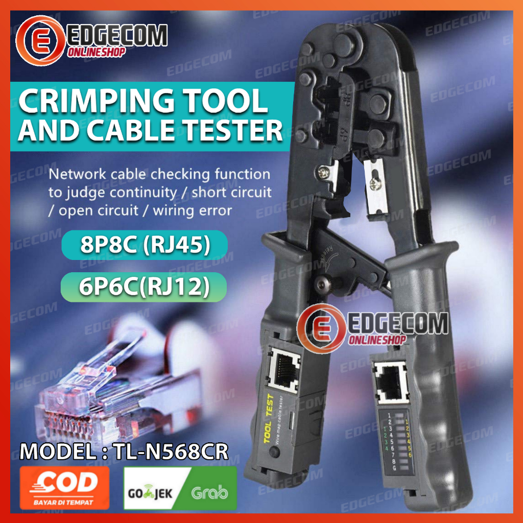 Jual Crimping Tool / Tang kabel LAN tester RJ45 RJ11 all in one TL ...