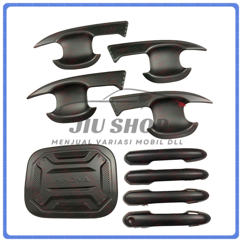 Jual Paket Hemat Innova Zenix 2023 Outer Handle Cover Tutup Tangki Bensin Hitam Doff Black ...
