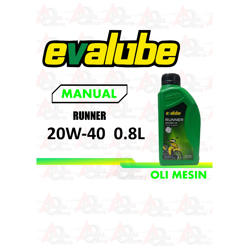 Jual OLI MESIN MOTOR EVALUBE EVALUBE RUNNER 4T 20W40 0.8LITER | Shopee ...
