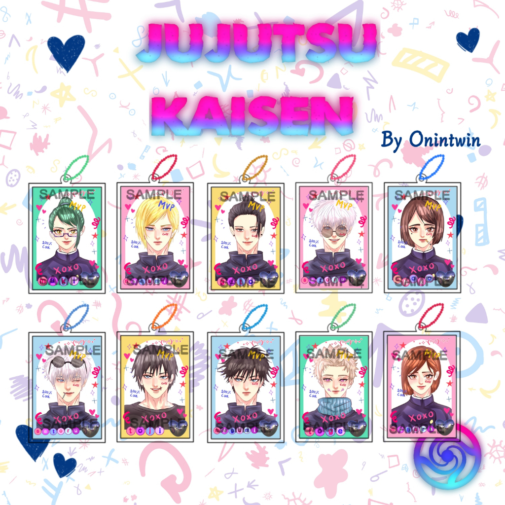 Jual Jujutsu kaisen photocard deco frame by onintwin / JJK keychain ...