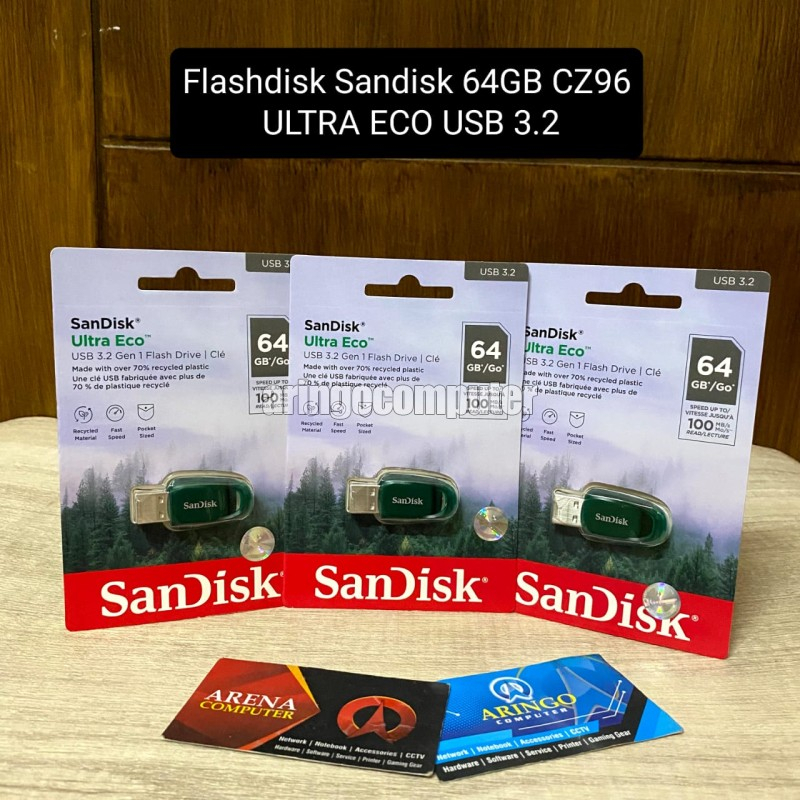 Jual Flashdisk Sandisk 64GB CZ96 ULTRA ECO USB 3.2 | Shopee Indonesia