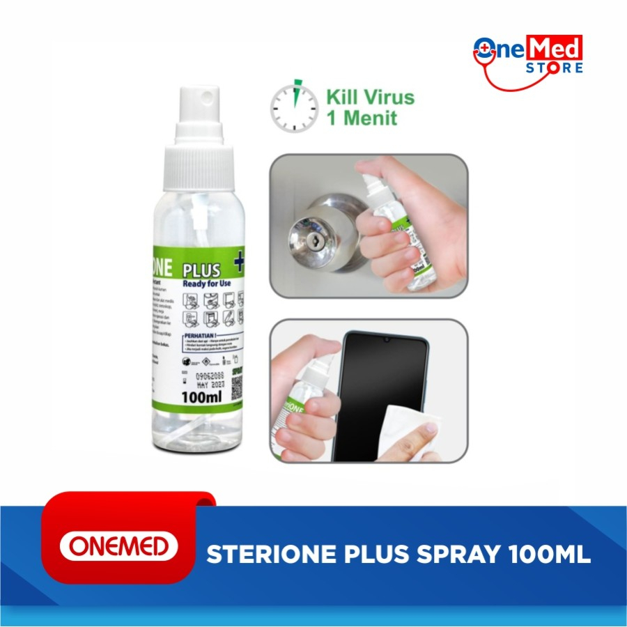 Jual SteriOne Plus Desinfektan 100ml Spray Onemed OS | Shopee Indonesia