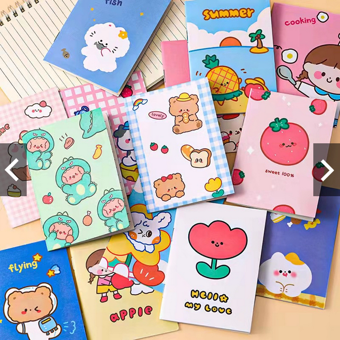 Jual BUKU journal mini saku lucu/ BUKU TULIS KARTUN | Shopee Indonesia
