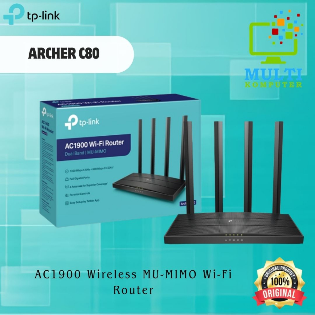 Jual Tp-link Archer C80 AC1900 Wireless MU-MIMO Wi-Fi Router | Shopee Indonesia