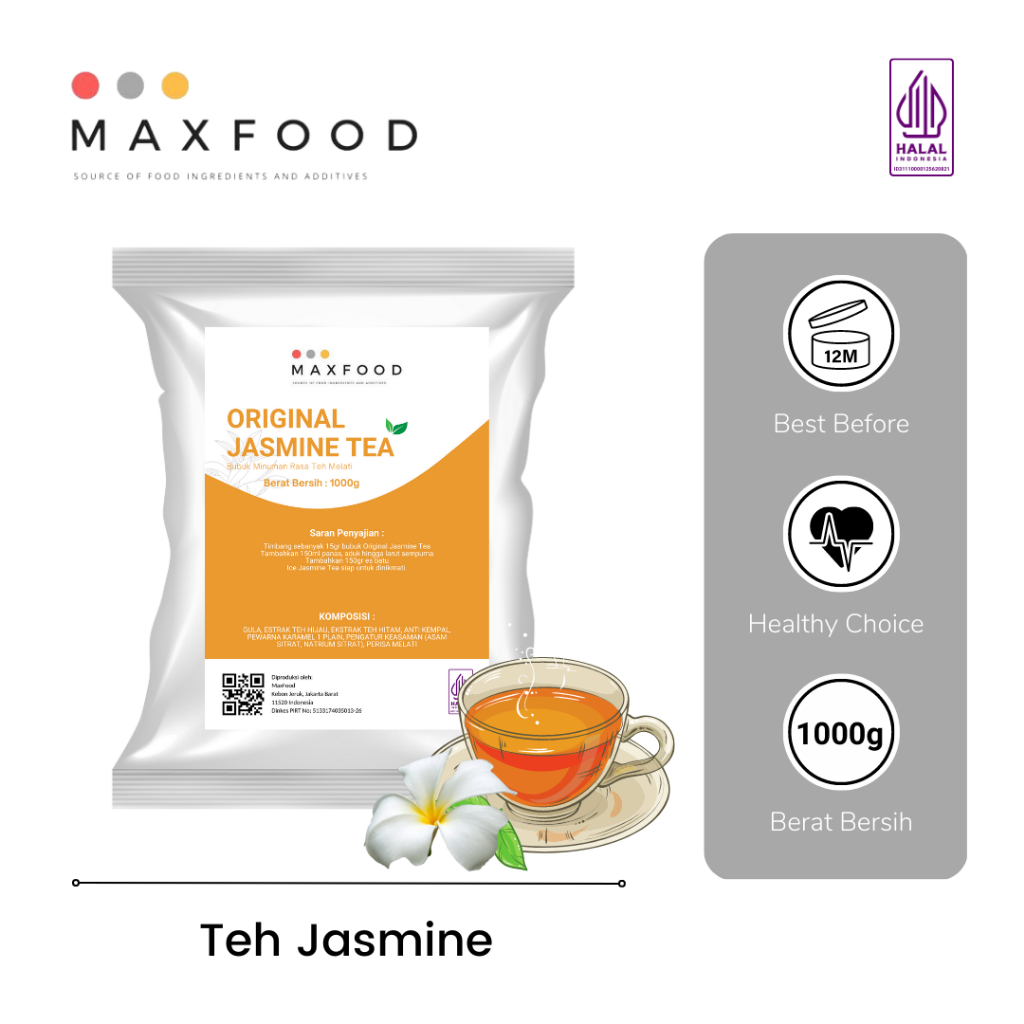 Jual Original Jasmine Tea / Bubuk Minuman Teh Rasa Melati 1 KG | Shopee ...