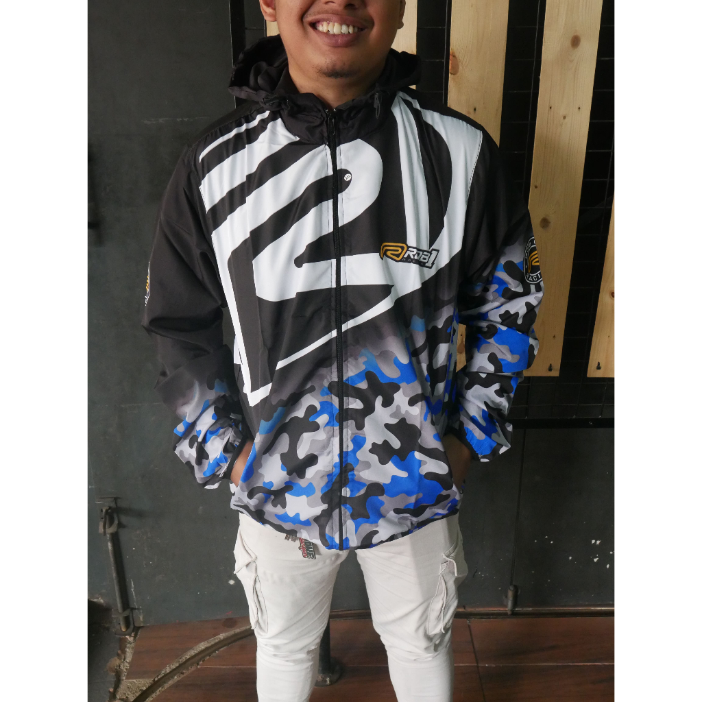 Jual Jaket Running ROB1 Full Print (Camo) | Shopee Indonesia