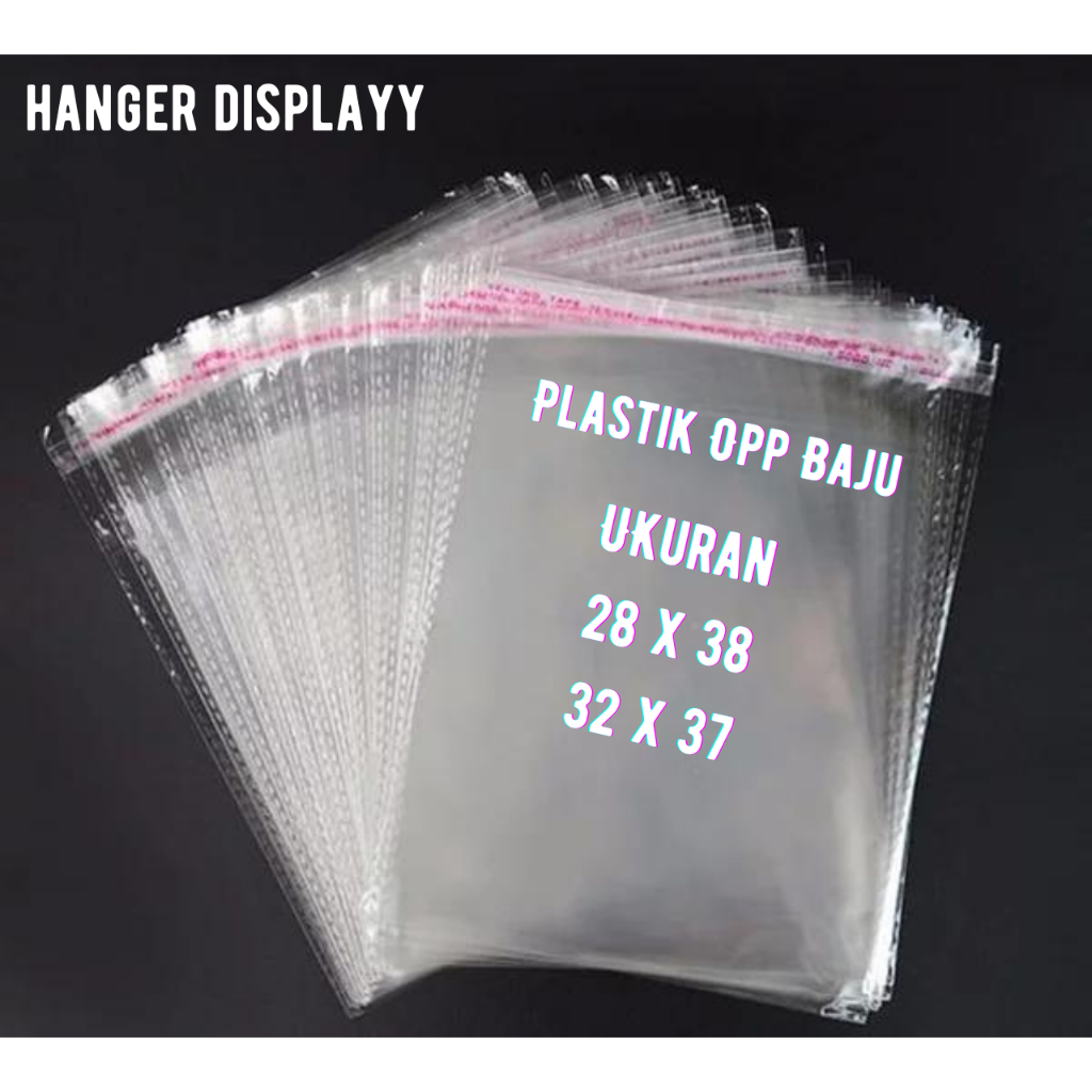 Jual Plastik Opp Lem Baju Isi 100 Pcs / Plastik Baju Opp Kemasan ...