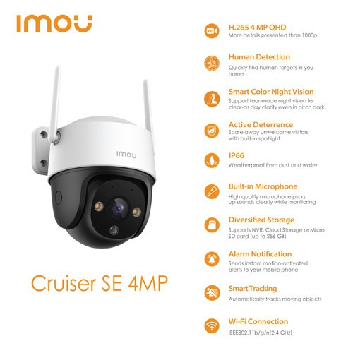 Jual Imou Cruiser SE 4MP 2K IP Camera CCTV Garansi Resmi | Shopee Indonesia