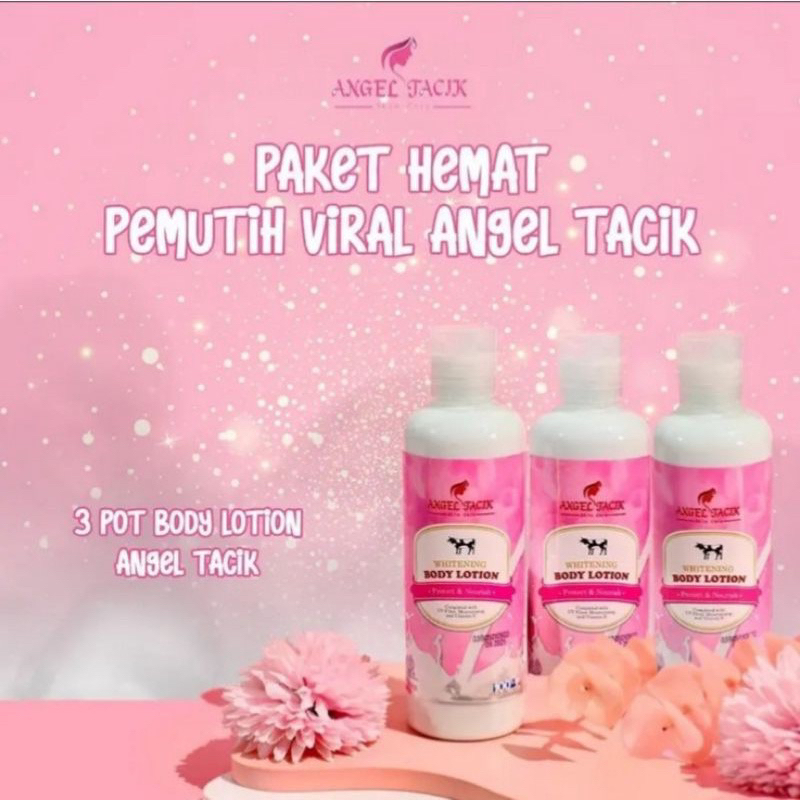 Jual PAKET MURAH 3 BOTOL BODY LOTION ANGEL TACIK | Shopee Indonesia