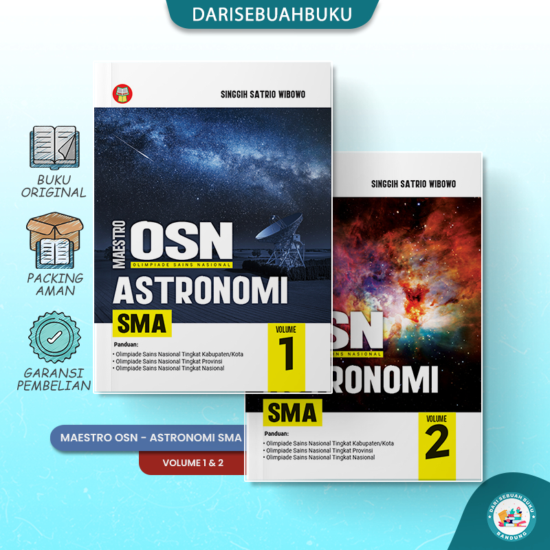 Jual Buku MAESTRO OSN - ASTRONOMI SMA - Volume 1 & 2 - Latihan Soal & Pembahasan OLIMPIADE ...