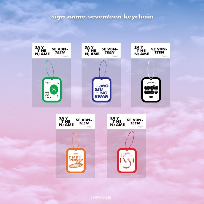 Jual SEVENTEEN SIGN NAME KEYCHAIN | Shopee Indonesia