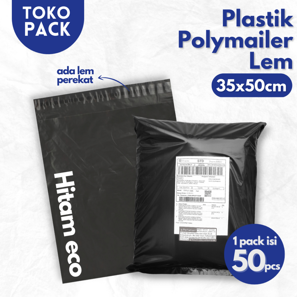 Jual PLASTIK POLYMAILER JUMBO UKURAN 40X60 50X60 PLASTIK PACKING OLSHOP ONLINE SHOP PACKING BAJU ...