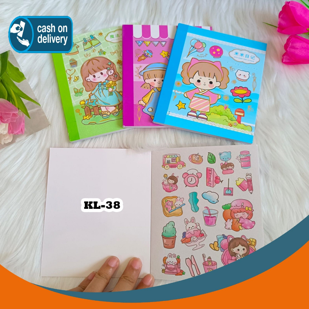 Jual Sticker Cewe Model Buku UK A6 TEBAL KODE KL-38 Daily Manual Cute ...