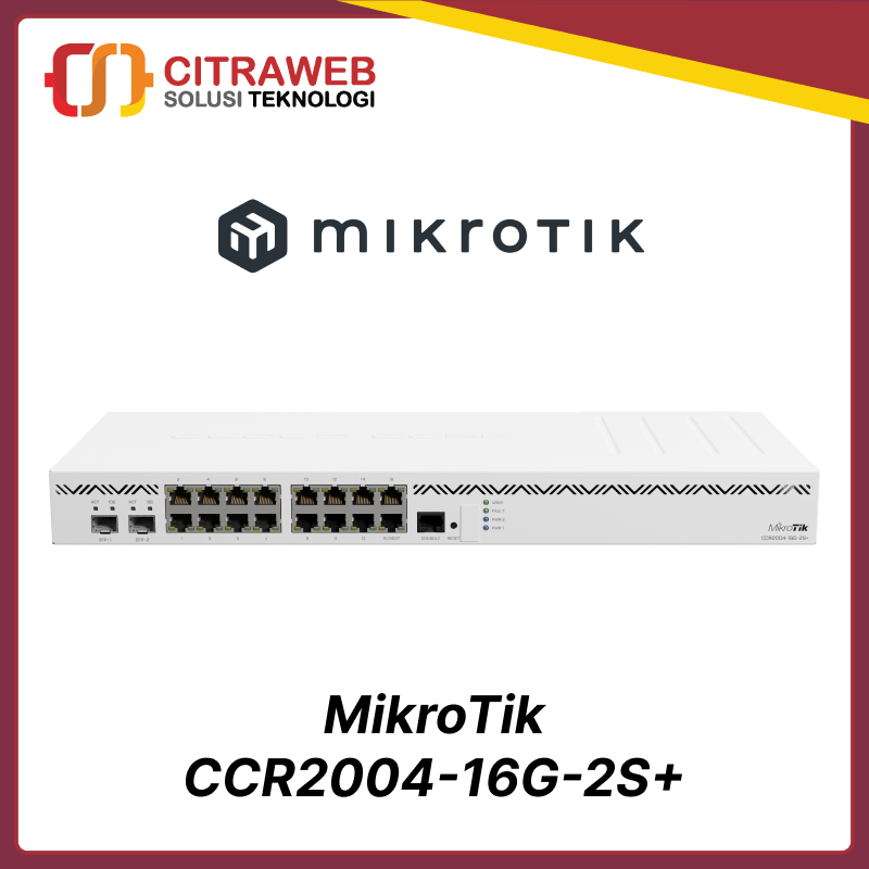 Jual Mikrotik Routerboard CCR2004-16G-2S+ | CCR 2004 16G 2S+ | Shopee ...