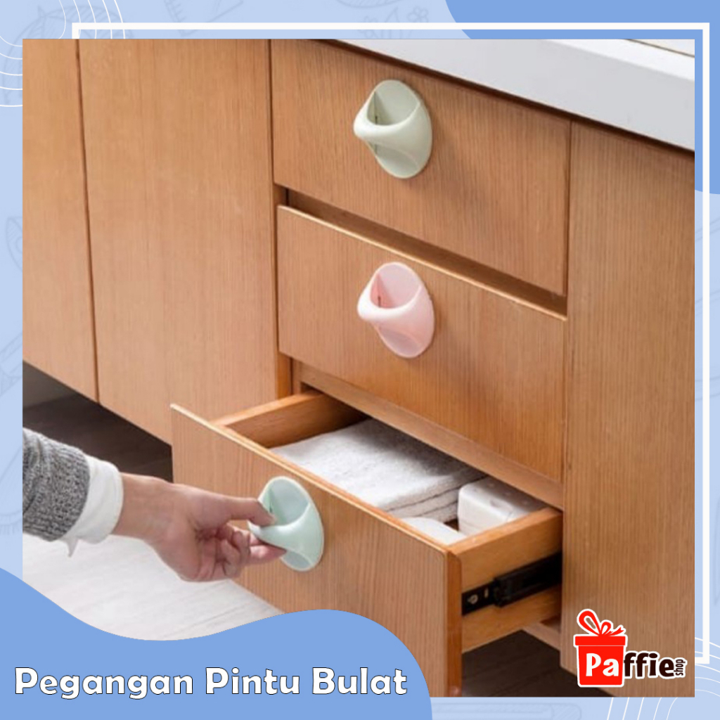 Jual Pegangan pintu bulat / handle laci lemari pakaian tempel baju kaca ...