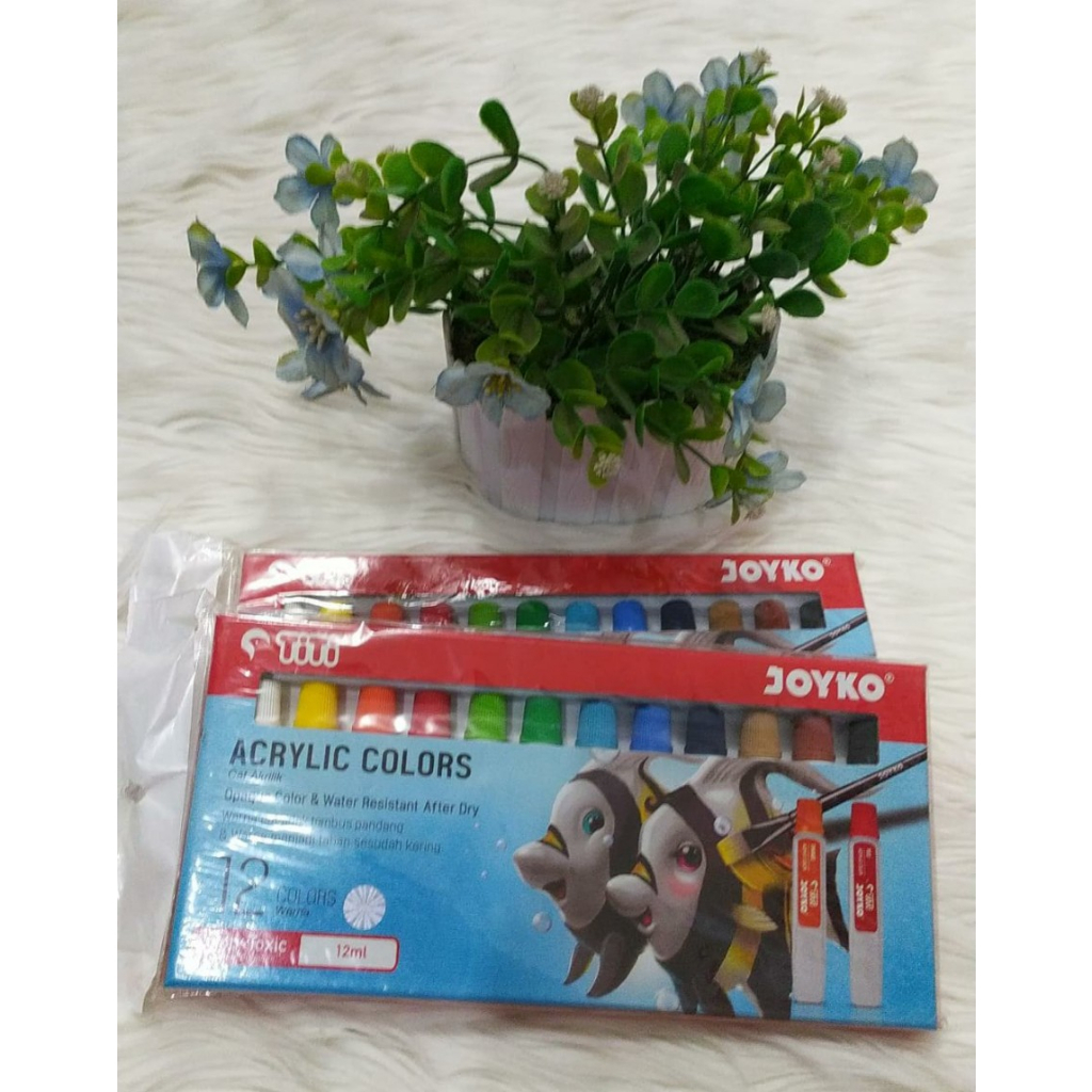 Jual Acrylic Colors Titi Joyko 12pcs | Shopee Indonesia