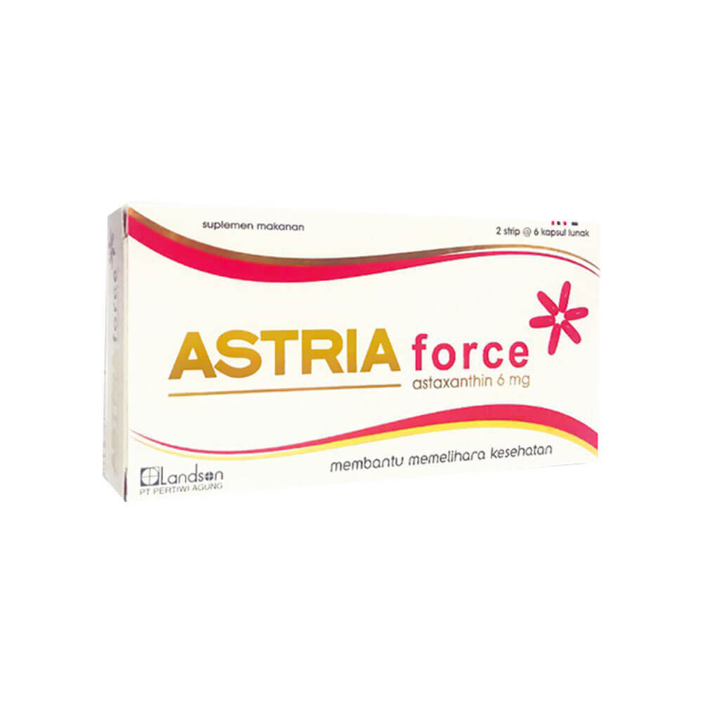 Jual ASTRIA FORCE ASTAXANTHIN 6 MG MEMELIHARA KESEHATAN | Shopee Indonesia