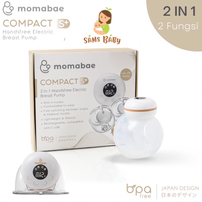 Jual MOMABAE – COMPACT S+ – 2 IN 1 Handsfree Breast Pump / Pompa ASI ...