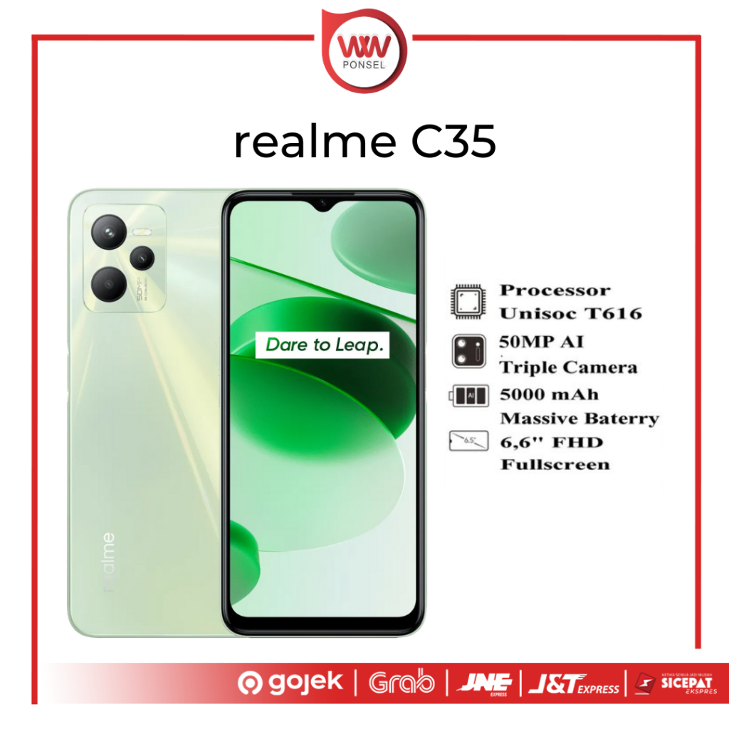 Jual Hp realme C35 RAM 4GB Internal 64GB Garansi Resmi | Shopee Indonesia