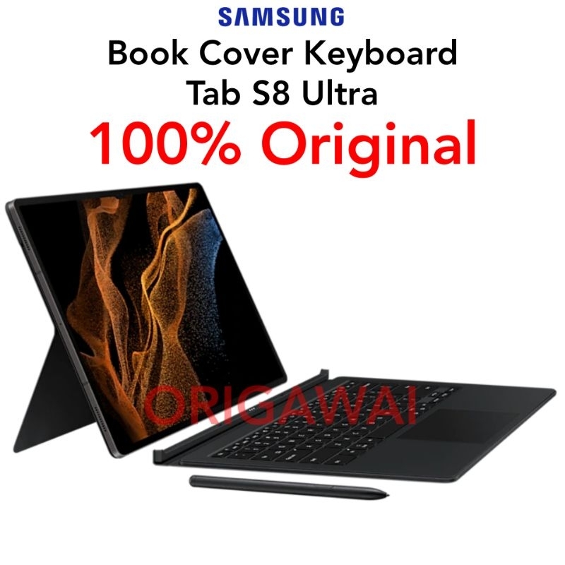 Jual Samsung Galaxy Tab S8 Ultra Original Keyboard Book Cover Bookcover S7 Plus | Shopee Indonesia
