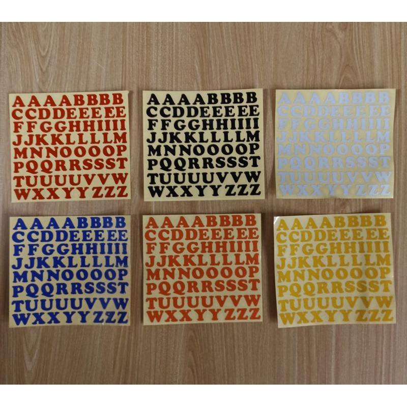 Jual Sticker ABJAD ABC reflective nyala, Sticker cutting ABC Abjad ...