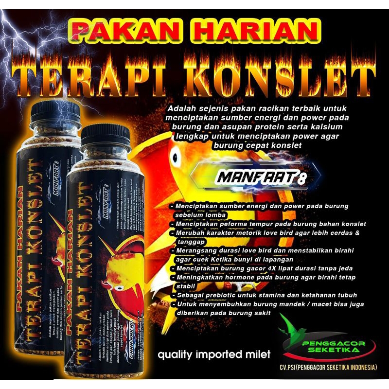 Jual PAKAN TERAPI KONSLET | Shopee Indonesia