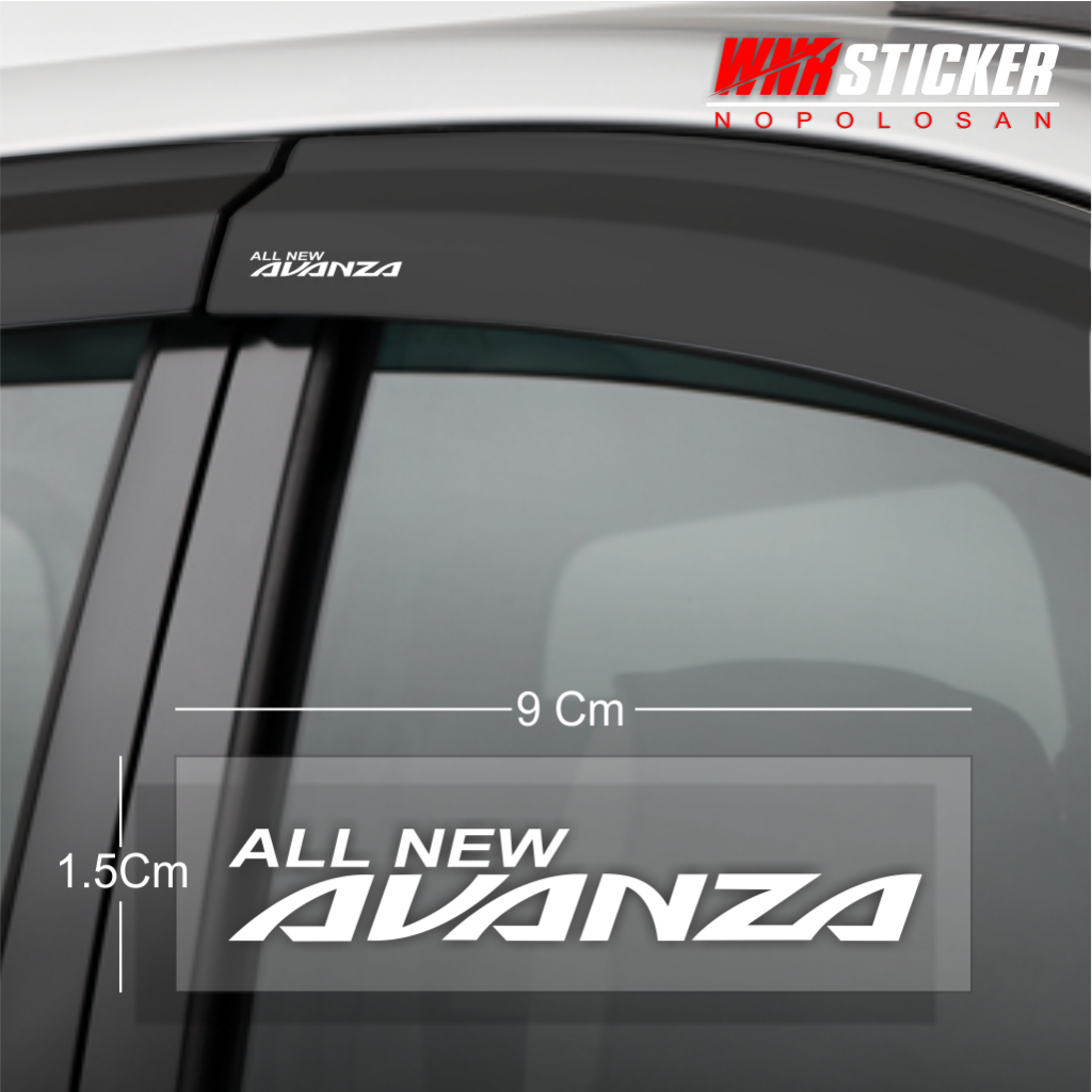 Jual Stiker All New Avanza Variasi Talang Air 4 Pcs Size 9 Cm | Shopee ...