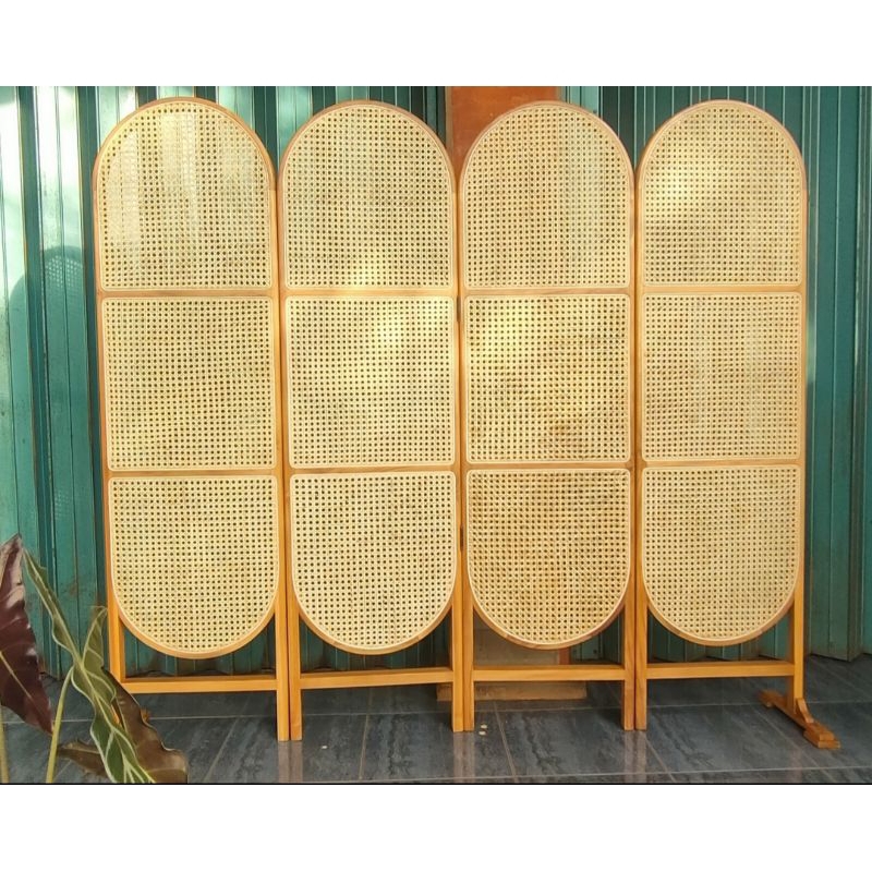 Jual Joywood Partisi rotan/ sketsel rotan/ Partisi kayu rotan Partisi ...