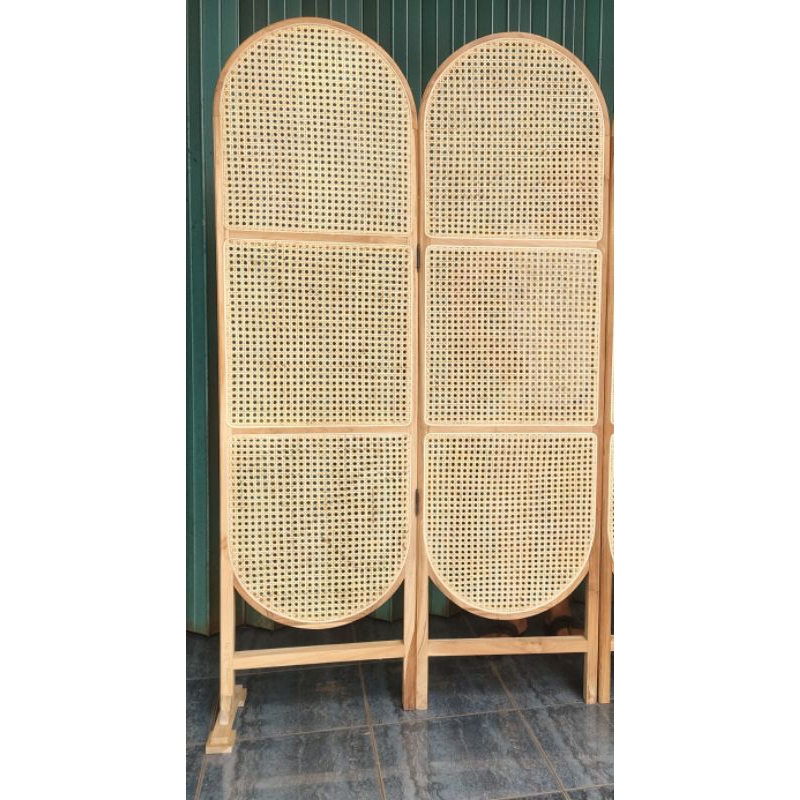Jual Joywood Partisi rotan/ sketsel rotan/ Partisi kayu rotan Partisi ...