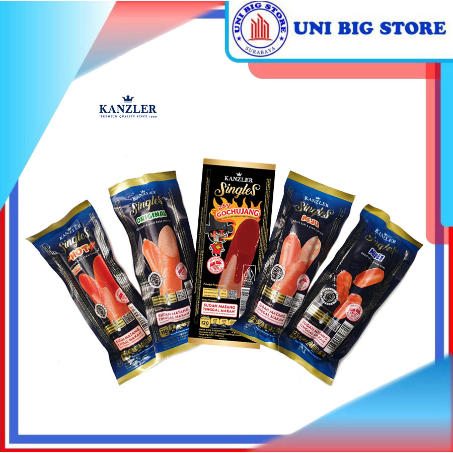 Jual Kanzler Singles Sosis Siap Makan Original Keju Hot Pedas Mini 60 ...