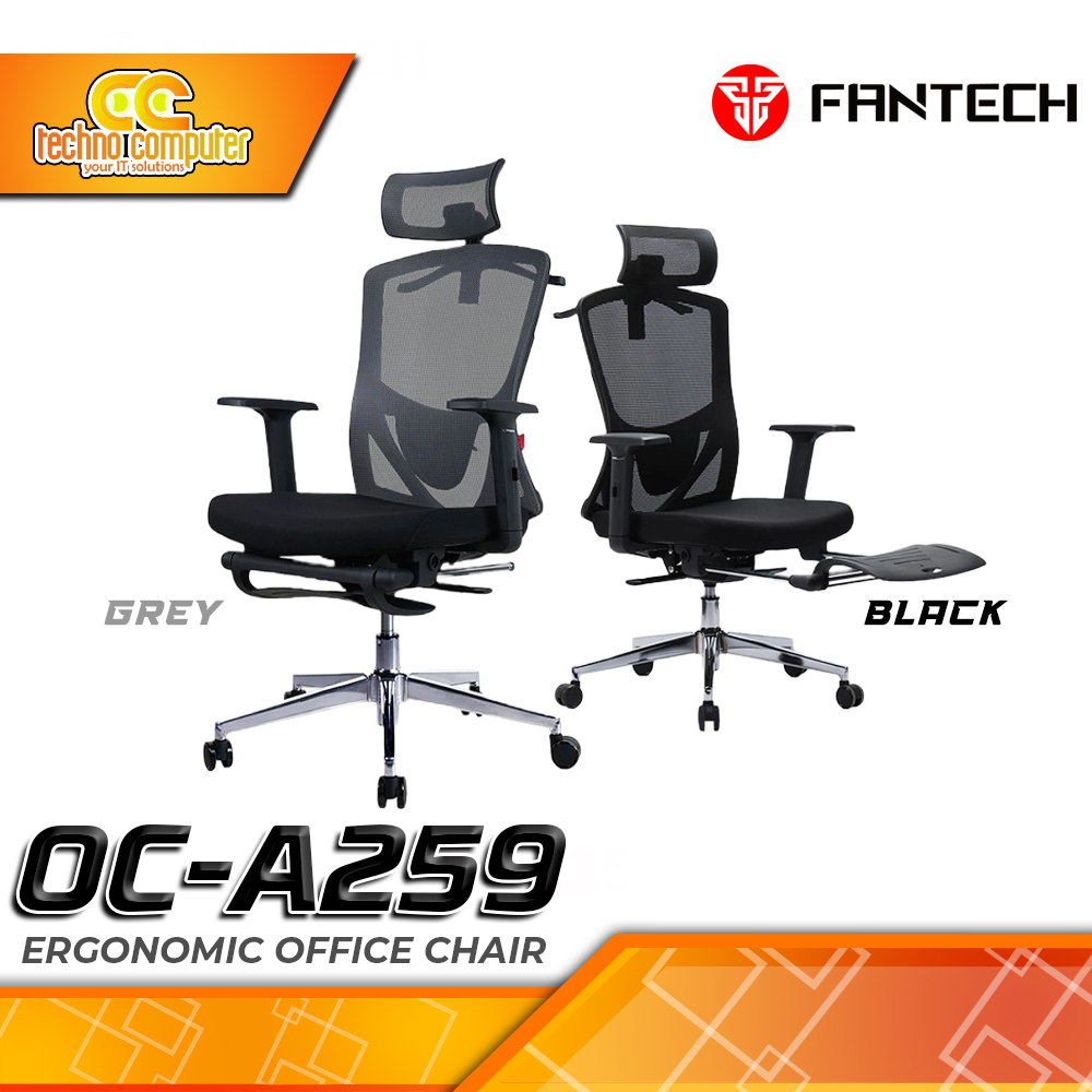 Jual KURSI OFFICE FANTECH OC-A259 ERGONOMIC OFFICE CHAIR / Fantech ...