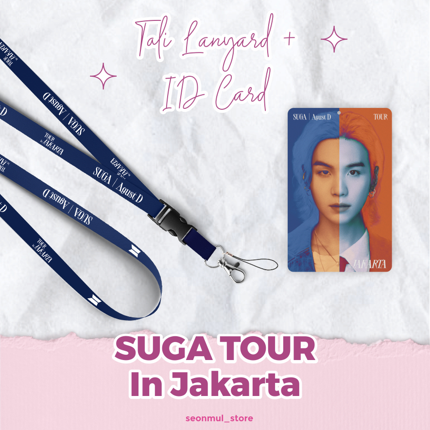 Jual HOT SALE !! LANYARD + ID CARD BTS SUGA AGUSTD WORLD TOUR IN ...