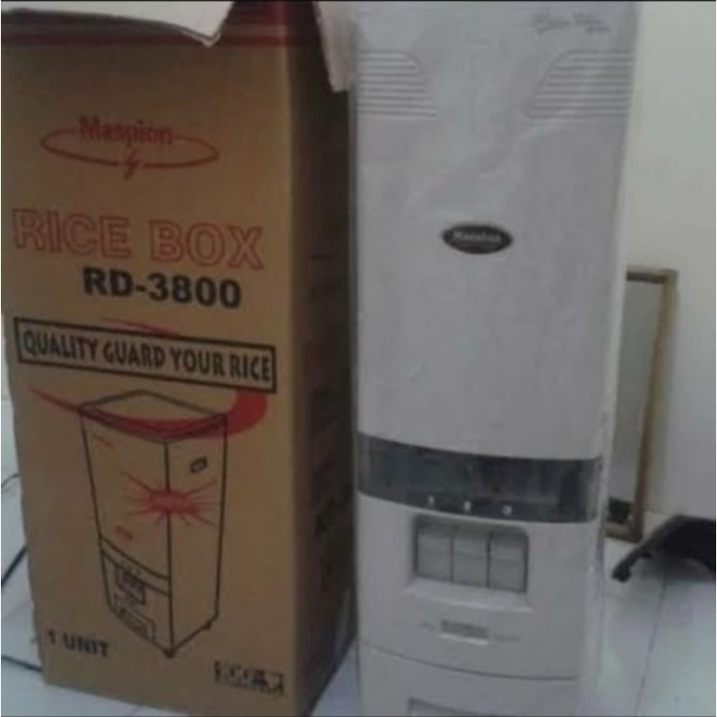 Jual MASPION Rice Box Tempat Penyimpanan Beras RD-3800 | Shopee Indonesia
