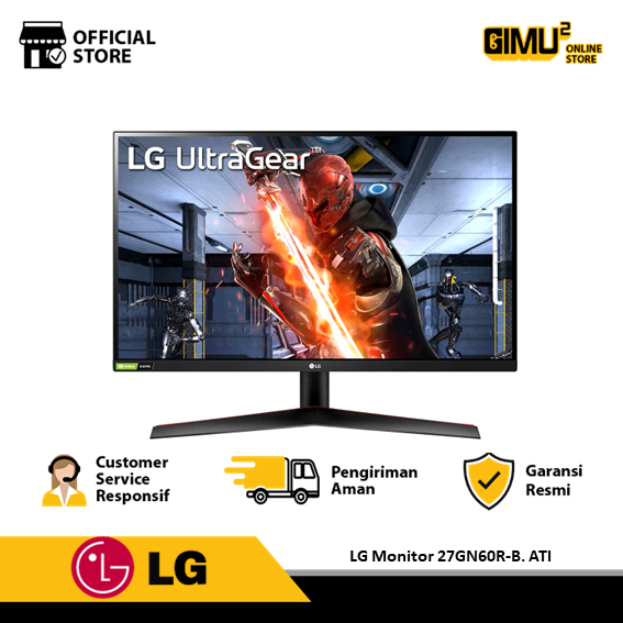 Jual LG UltraGear 27GN60R-B 27" FHD IPS 1ms Gaming Monitor NVIDIA G ...