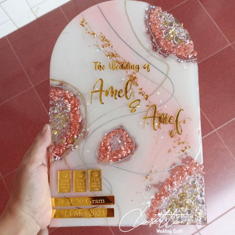 Jual Mahar Resin Dekorasi mahar nikah custom kubah | Shopee Indonesia