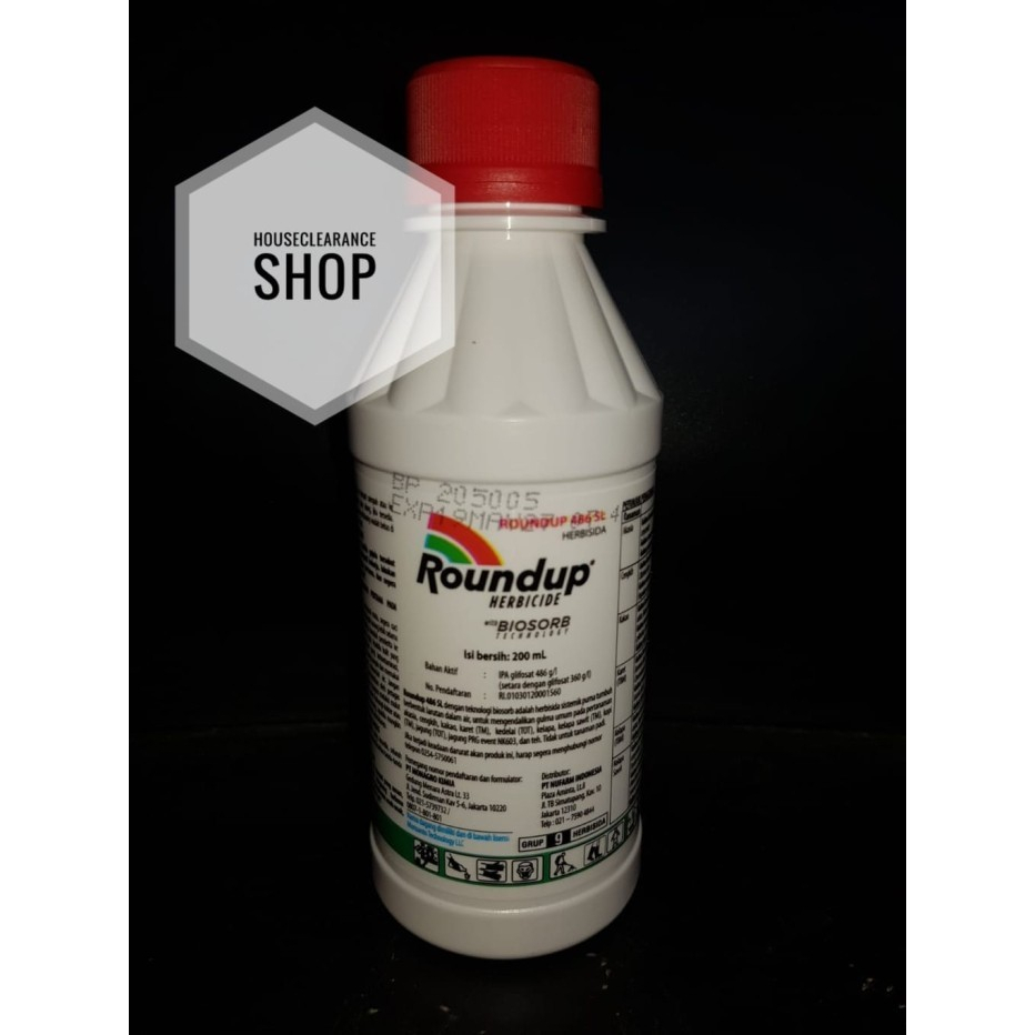 Jual Roundup 486 SL Biosorb 200 ml Racun Pembasmi Rumput, Alang, Gulma ...