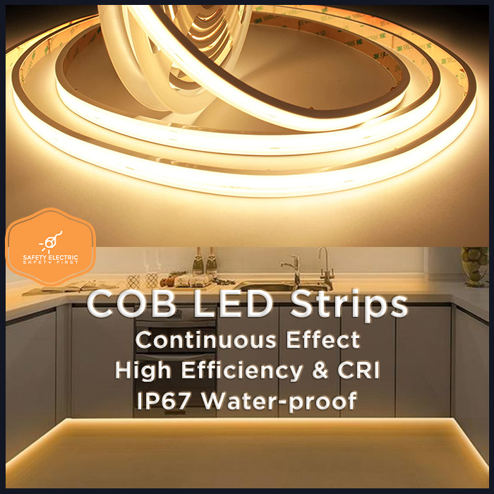 Jual Lampu LED COB Strip Light DC24V IP67 Water-proof Tahan Air 5m/roll ...