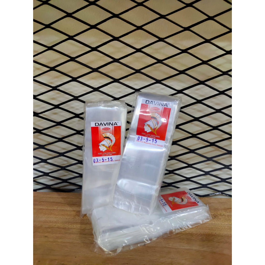 Jual PLASTIK PP 5X15 DAVINA PLASTIK PP DAVINA BENING PLASTIK PP KECIL ...