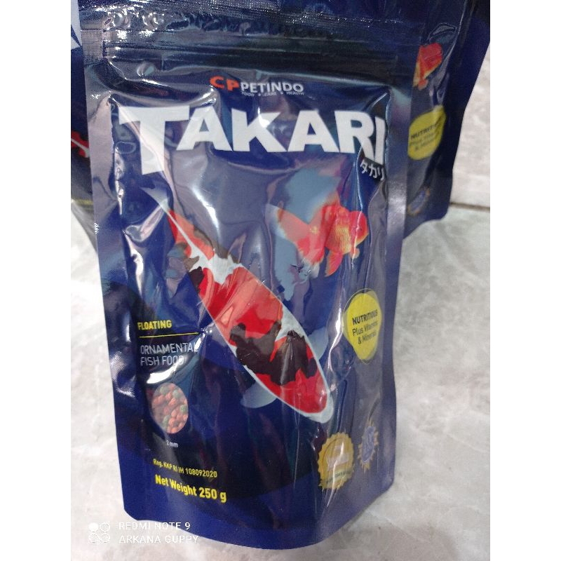 Jual Takari fish food 2mm 250gr / takari pakan ikan 2mm 250gr | Shopee ...