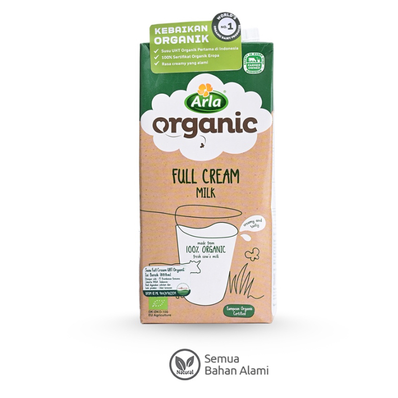 Jual Arla Full Cream Milk UHT Organic ( 1000 ml) / Arla Susu UHT ...