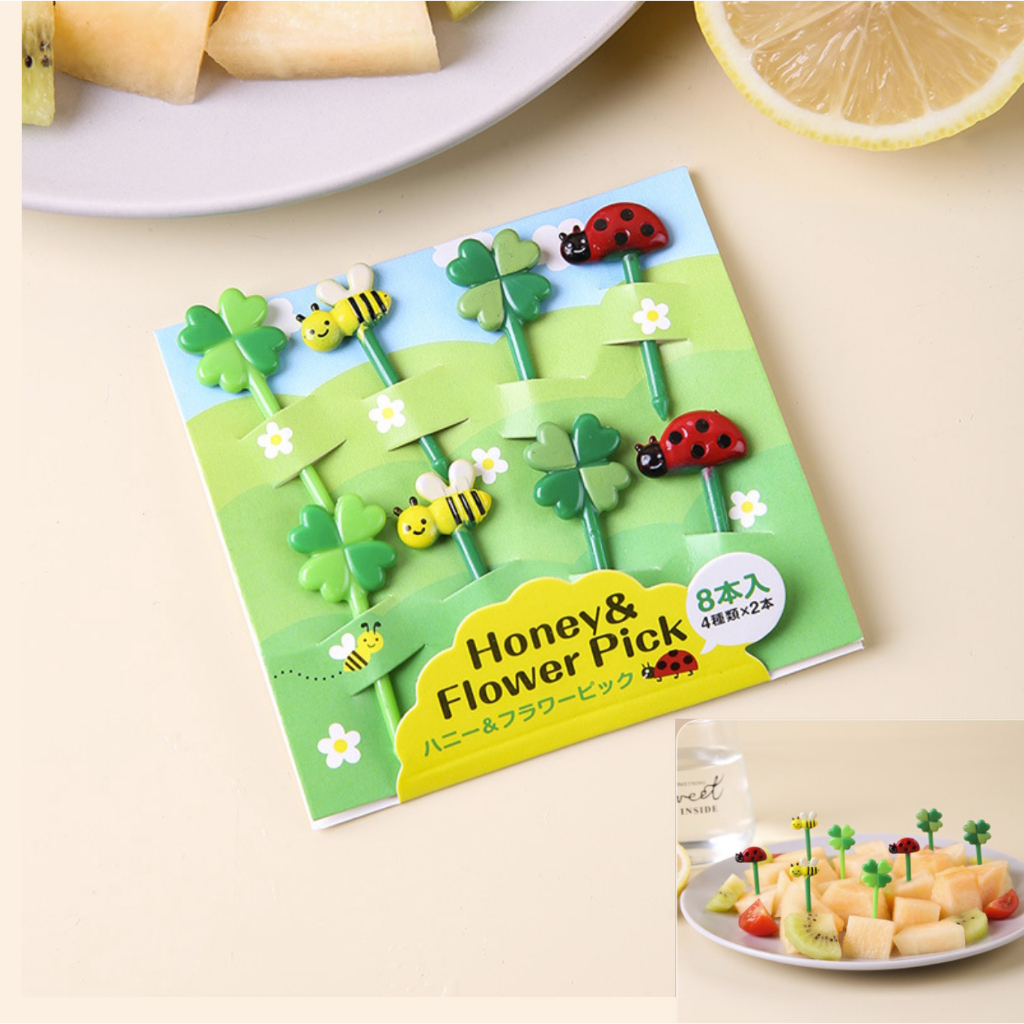 Jual [LOGU] [PART 1] Tusuk gigi semut, mata, party picks, hiasan bekal ...