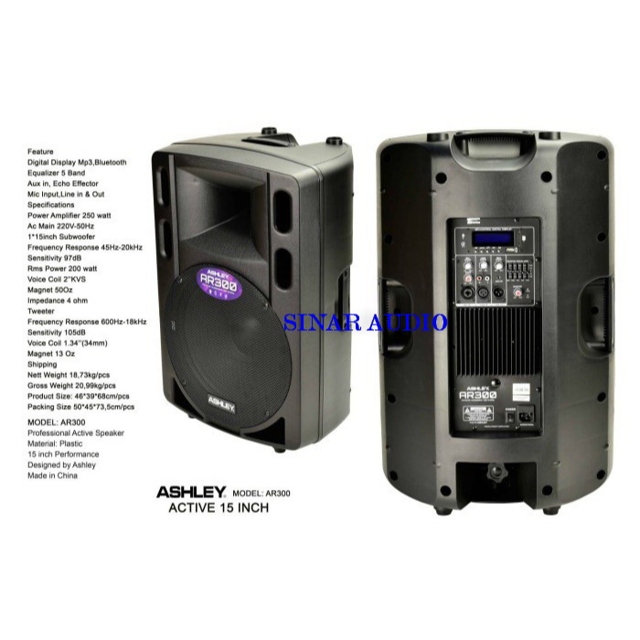 Jual Speaker Aktif Ashley ACT600PRO Original 15 inch | Shopee Indonesia