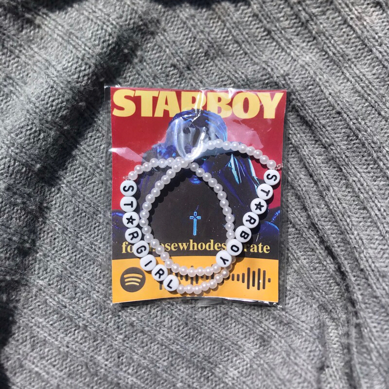 Jual GELANG COUPLE STARBOY STARGIRL THE WEEKND BRACELET THE WEEKND ST ...