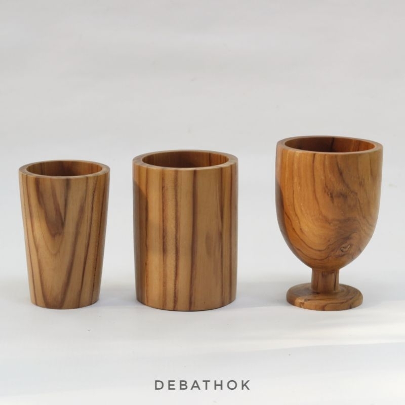 Jual Gelas Minum Kayu Jati Mug Gelas Wine | Shopee Indonesia
