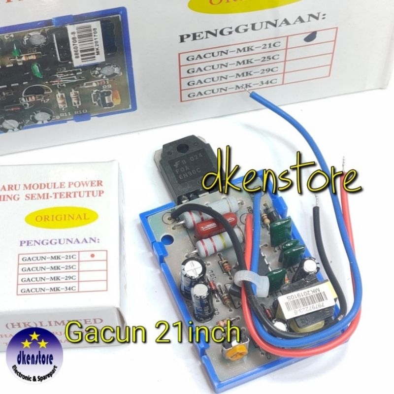 Jual Kit Regulator TV Gacun 14 21 inch 6A 6 ampere SMPS switching power ...