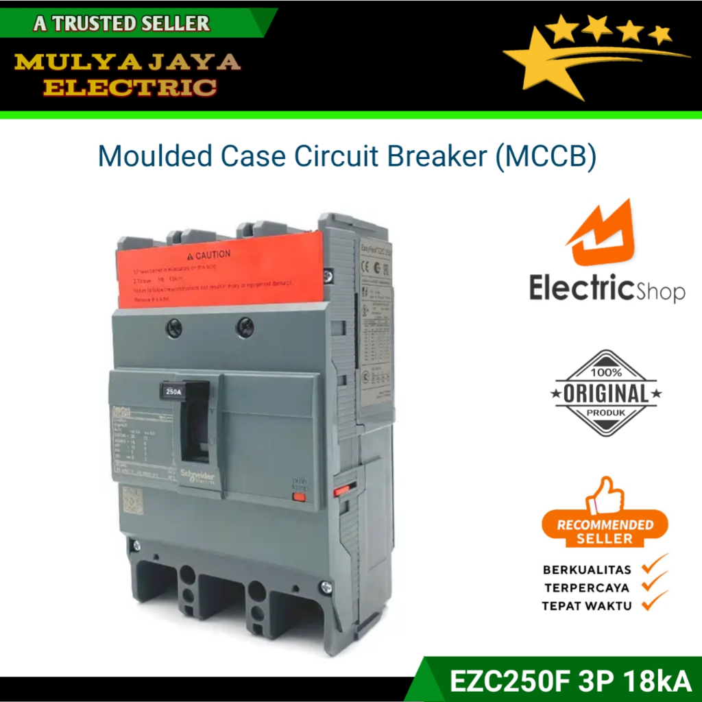Jual Promo!! New Mccb / Breaker Schneider EZC250F 3P 18kA 100A 125A ...