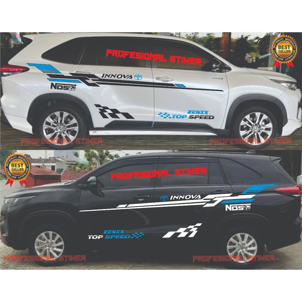 Jual Stiker Body Mobil Innova Zenix Cutting Stiker Innova Zenix ...
