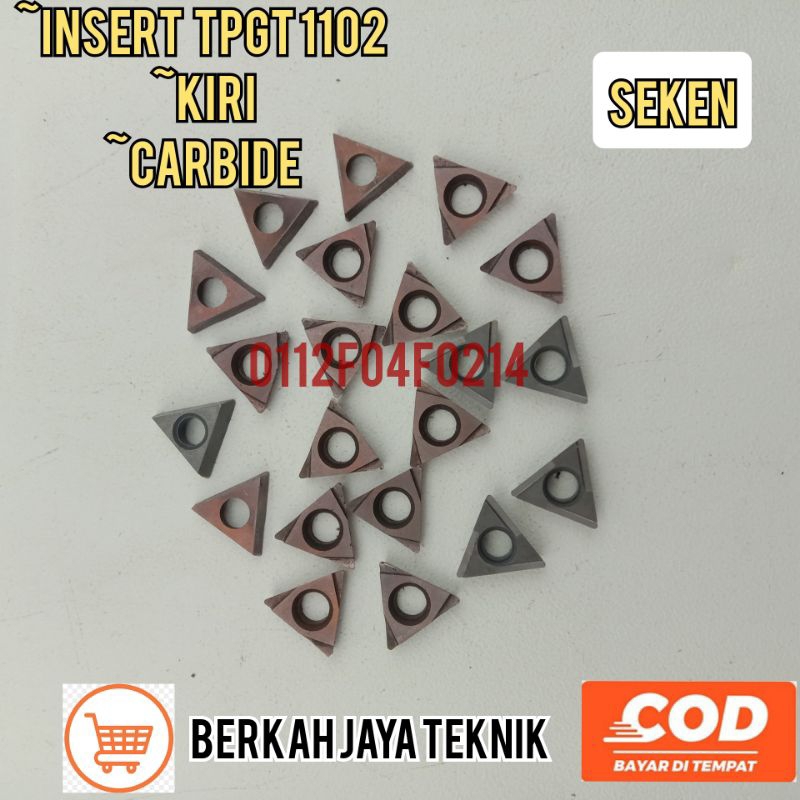 Jual Insert bubut Type TPGT 1102 Kiri Carbide bukan cermet | Shopee ...